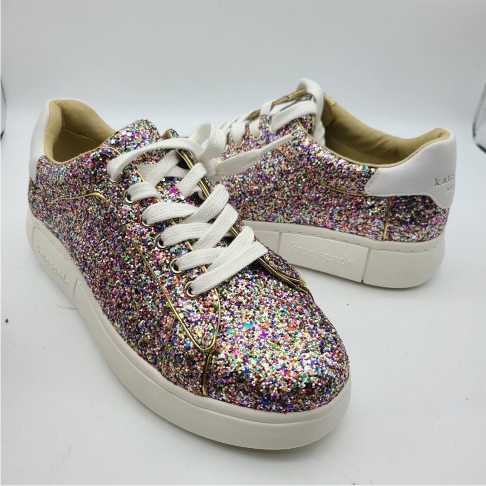 Kate Spade Women Sneakers Lift Rainbow Glitter Low To… - Gem